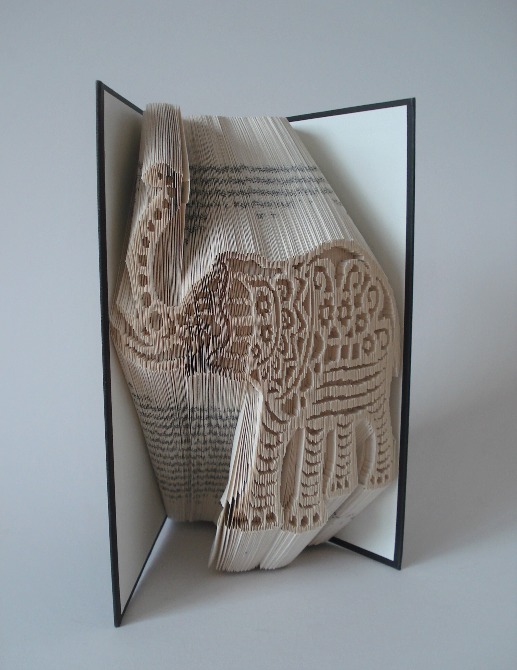 Elephant Book Fold Pattern Book Fold Animal Birthday - Etsy