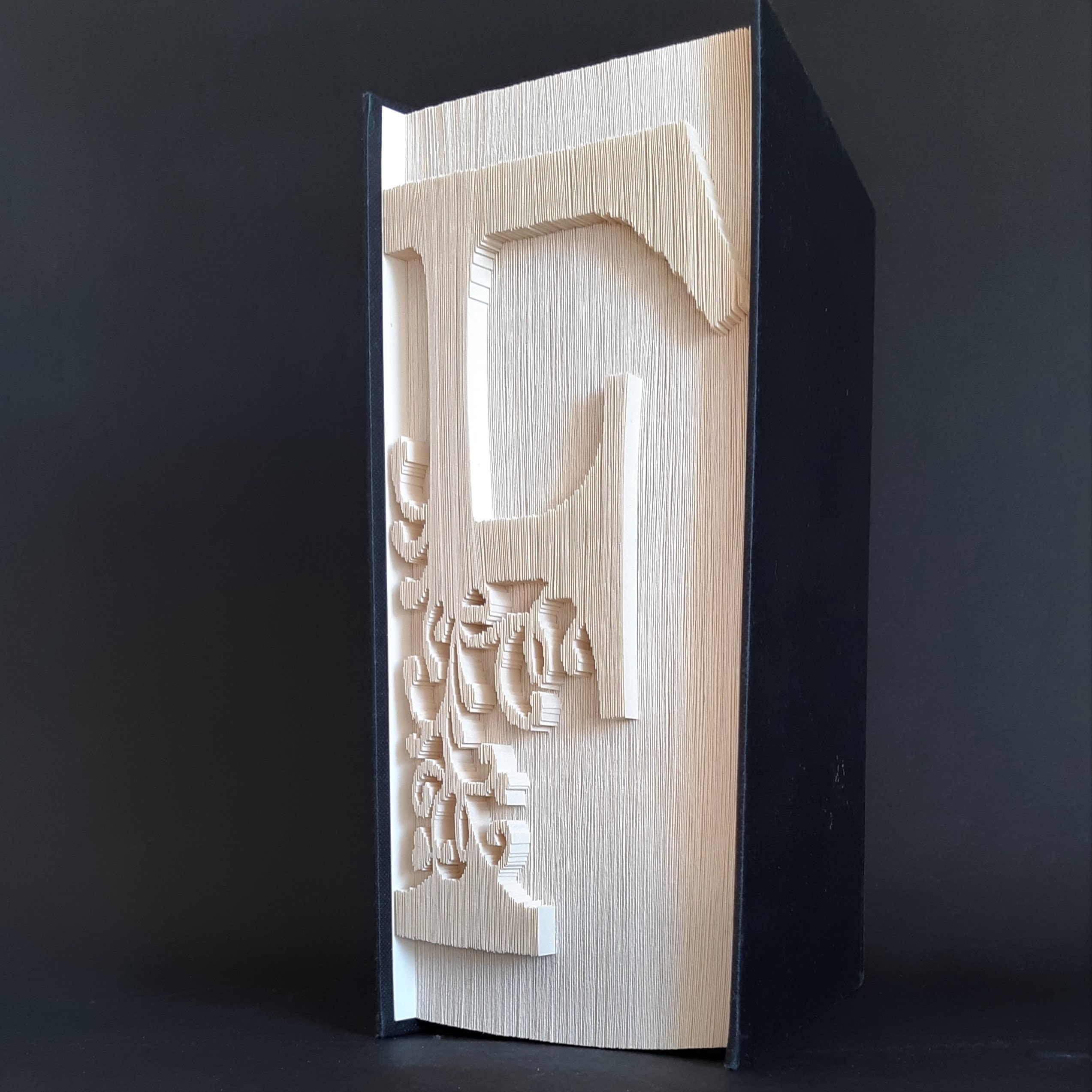 The Letter F Book Fold PATTERN Cut and Fold Pattern - Etsy