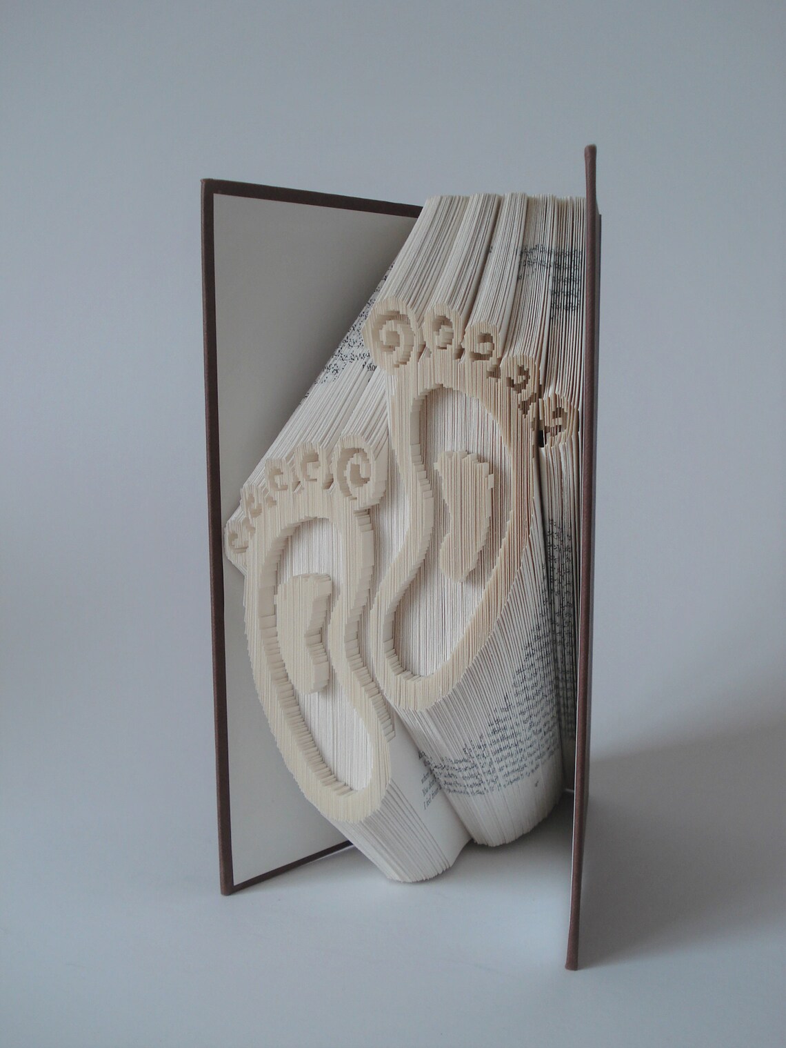 Baby Feet Book Fold Pattern, Book Folding Pattern, New Baby ...