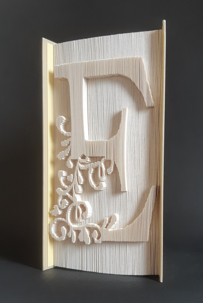 The Letter E Book Fold PATTERN, Cut and Fold Pattern, Birthdays ...