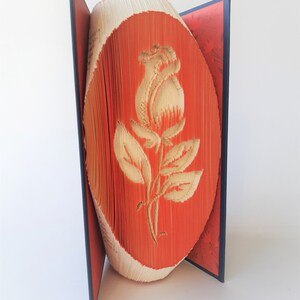 Flower 2 Book Fold Pattern, Book Art, Mothers Day, Christmas, Birthday ...