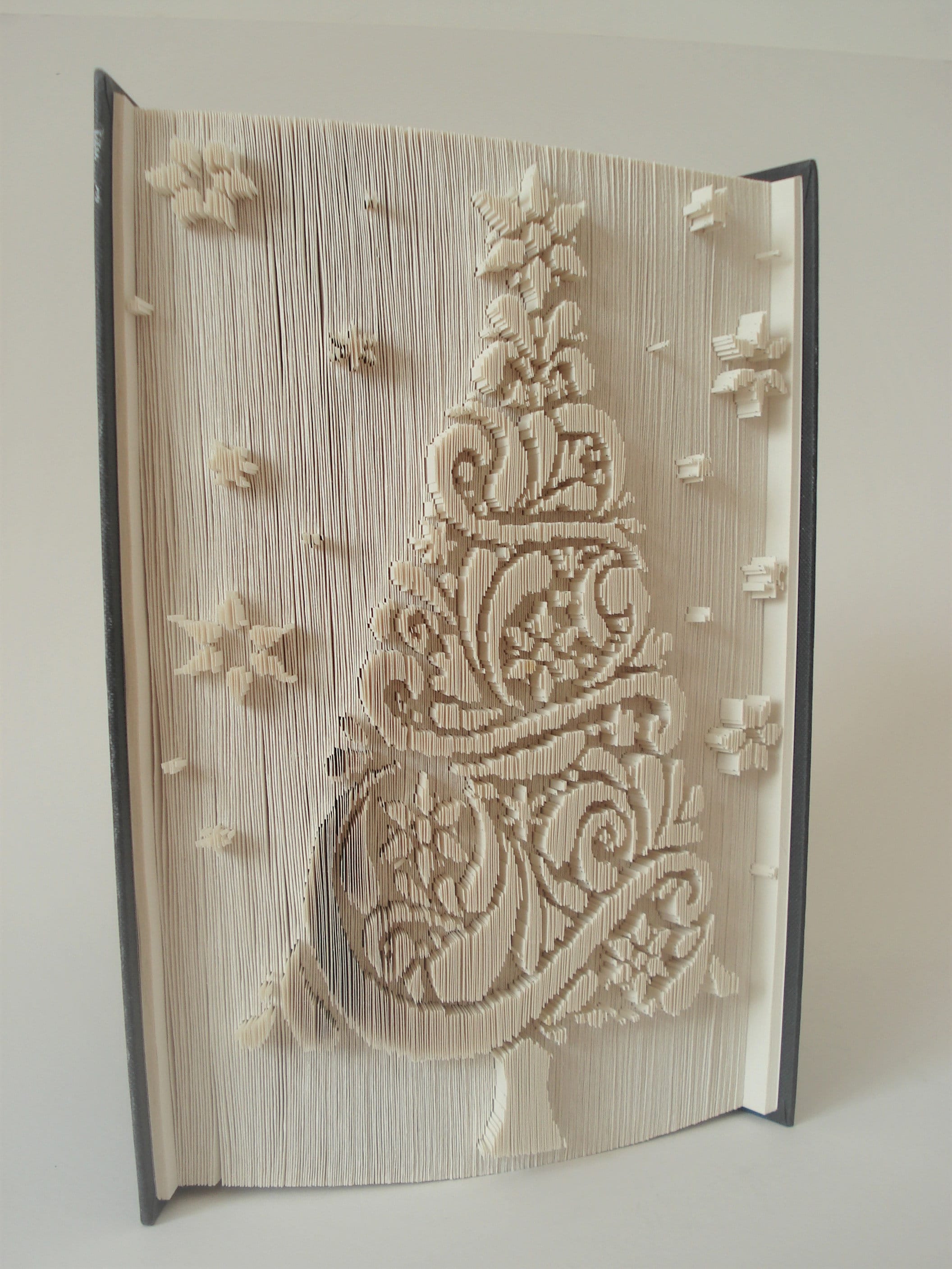 Christmas Tree Book Fold Pattern Cut and Fold Pattern Book | Etsy