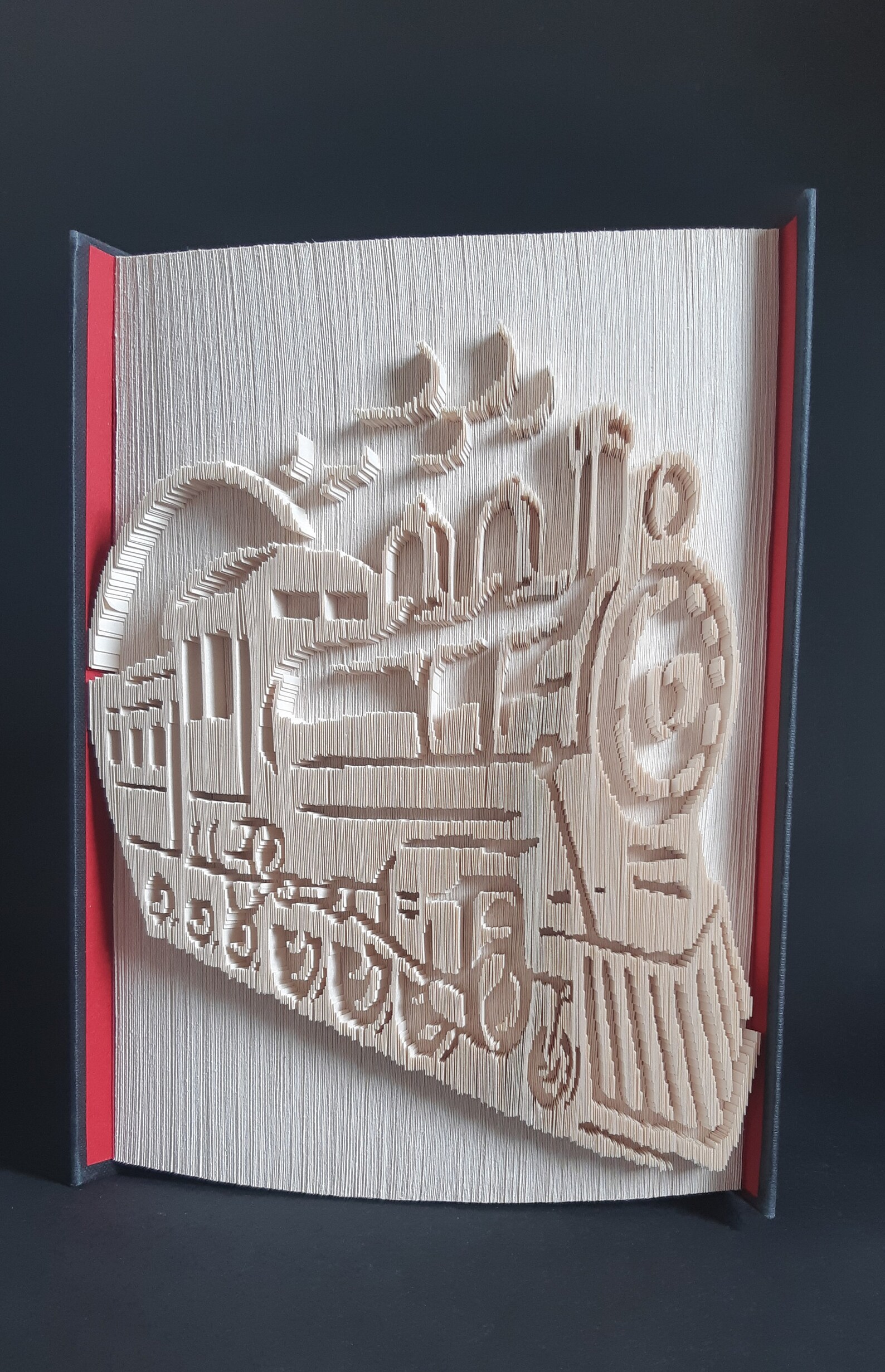 Steam Train book fold pattern Cut and Fold Patter Book | Etsy
