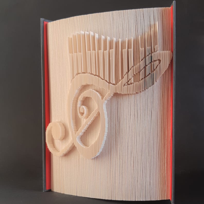 Treble Clef and Piano Book Fold PATTERN , Cut and Fold Pattern, Music ...