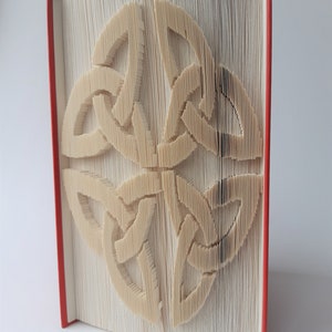 Celtic Knot Book Fold PATTERN, Cut and Fold Patternn, Gift, Book ...