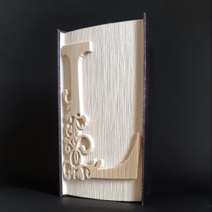 The Letter L Book Fold PATTERN, Cut and Fold Pattern, Birthdays ...