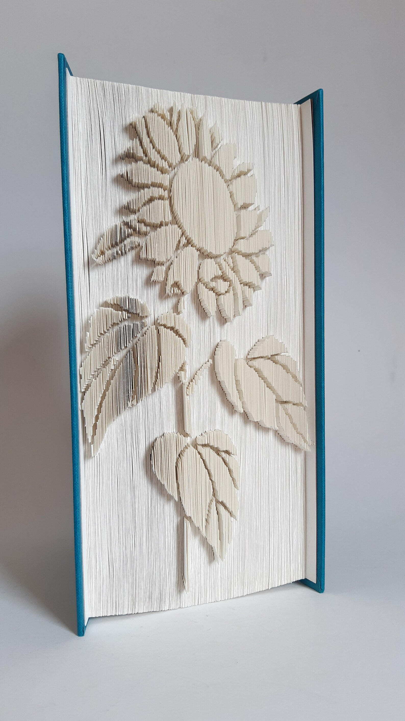 Sunflower Book Fold Pattern Cut and Fold Pattern Book Art - Etsy