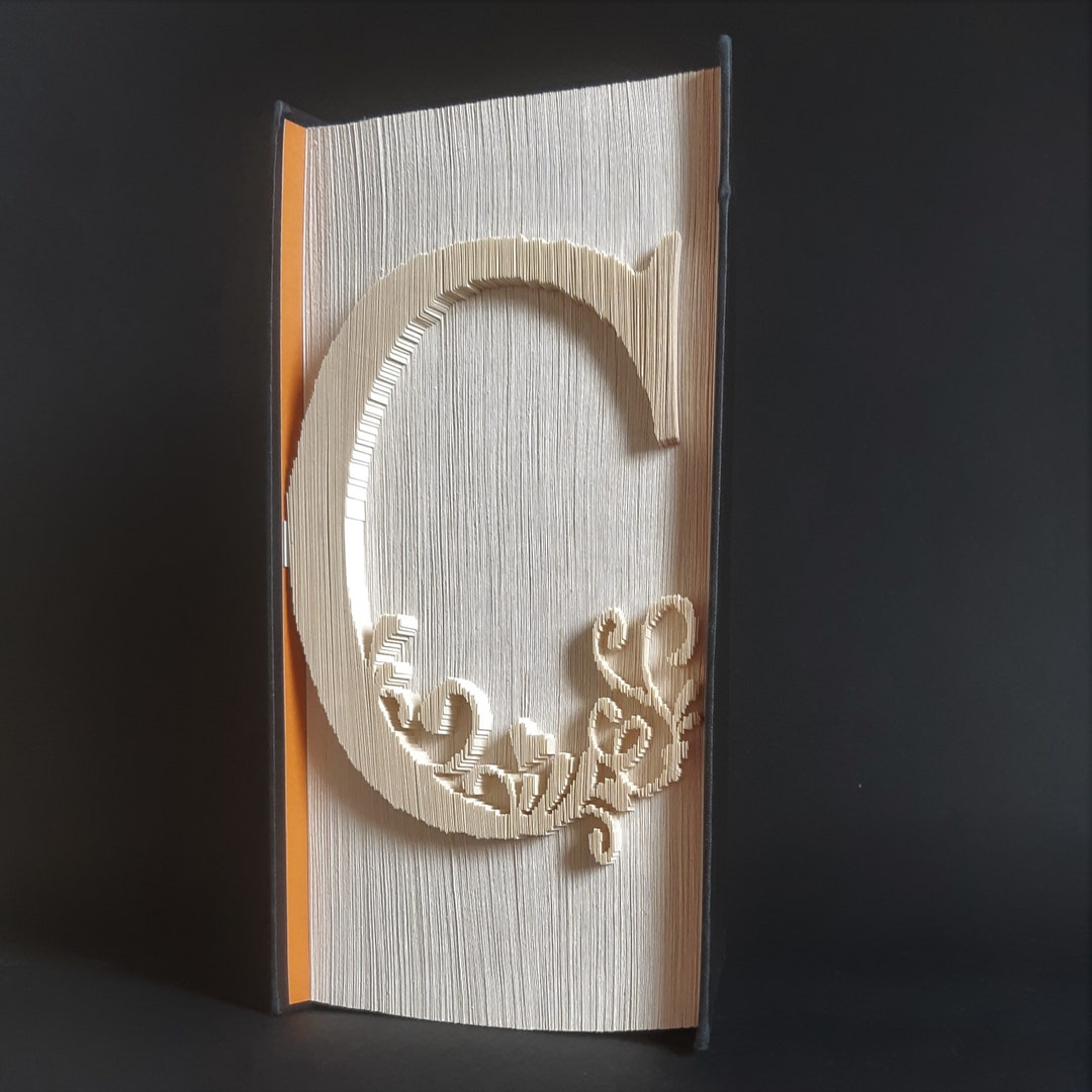 The Letter C Book Fold PATTERN, Cut and Fold Pattern, Birthdays ...