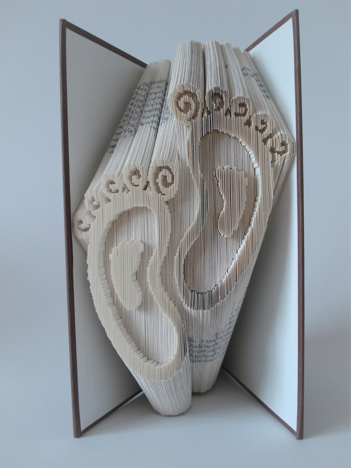 Baby Feet Book Fold Pattern, Book Folding Pattern, New Baby ...