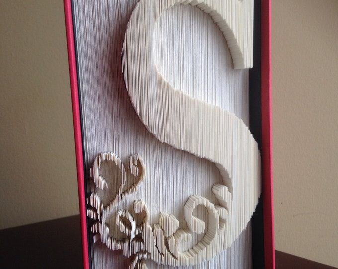 The Letter S Book Fold PATTERN, Cut and Fold Pattern, Birthdays ...