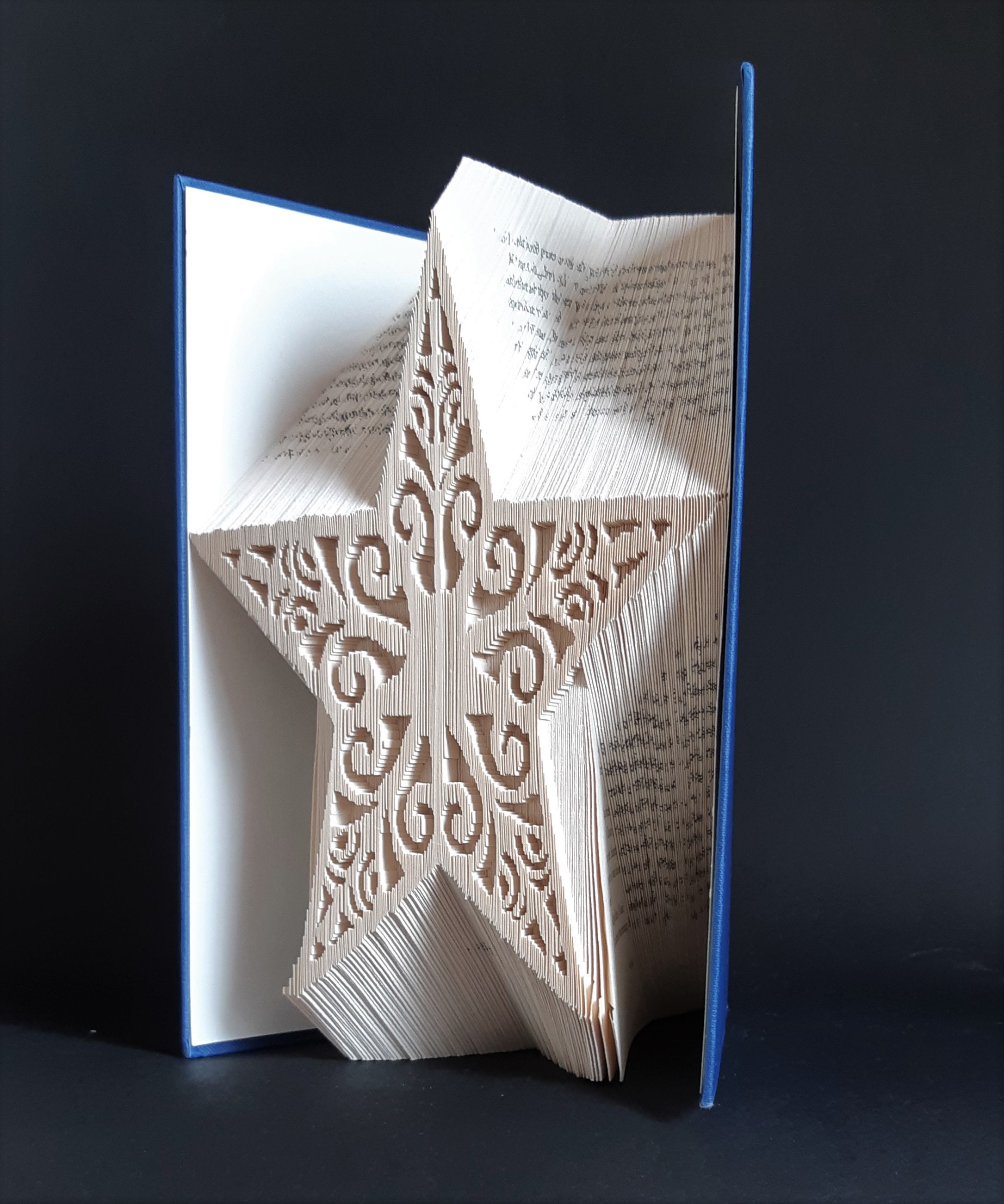Christmas Star Book Fold Pattern, Christmas, Festive - Etsy