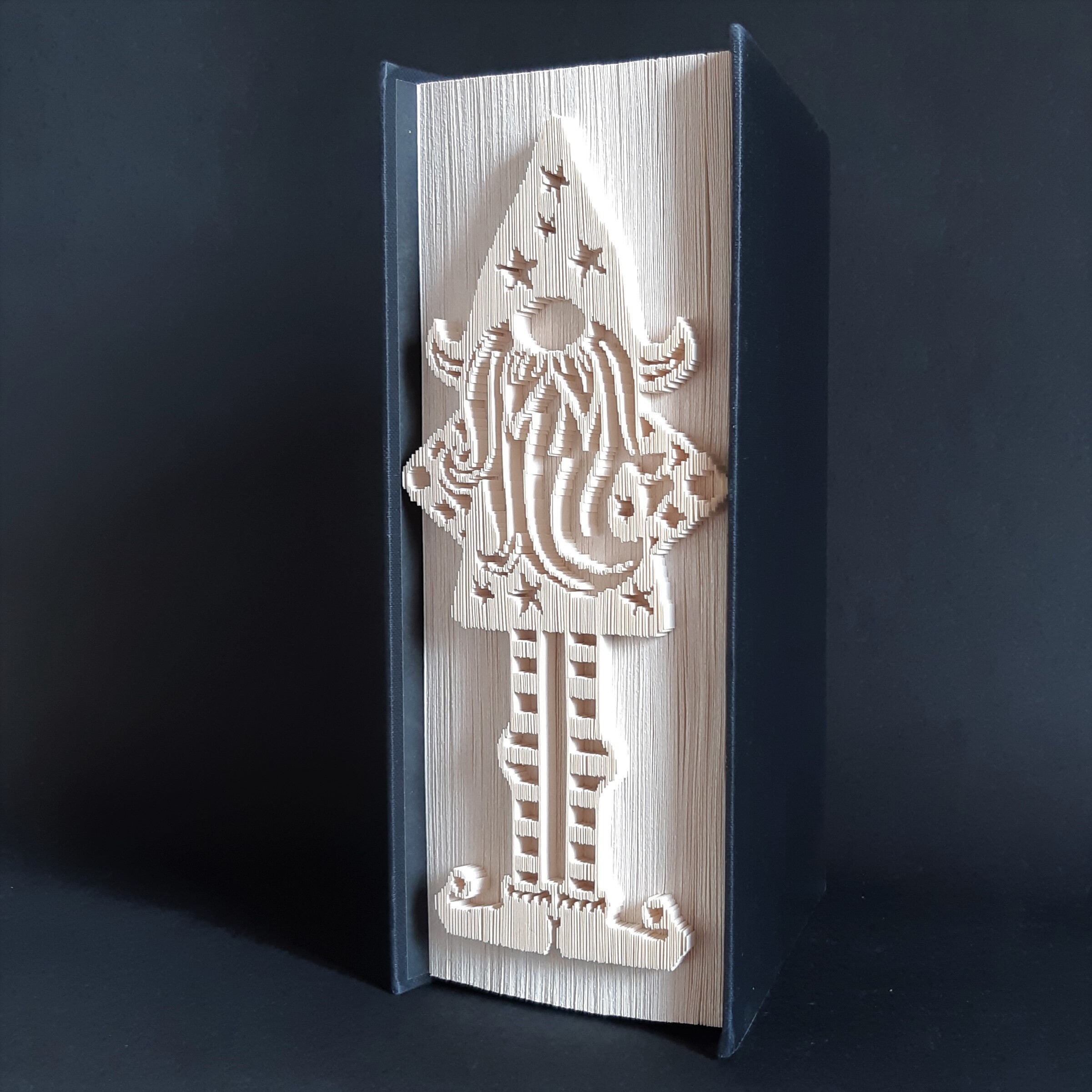 Tall Christmas Gnome Book Fold Pattern Cut and Fold Pattern | Etsy