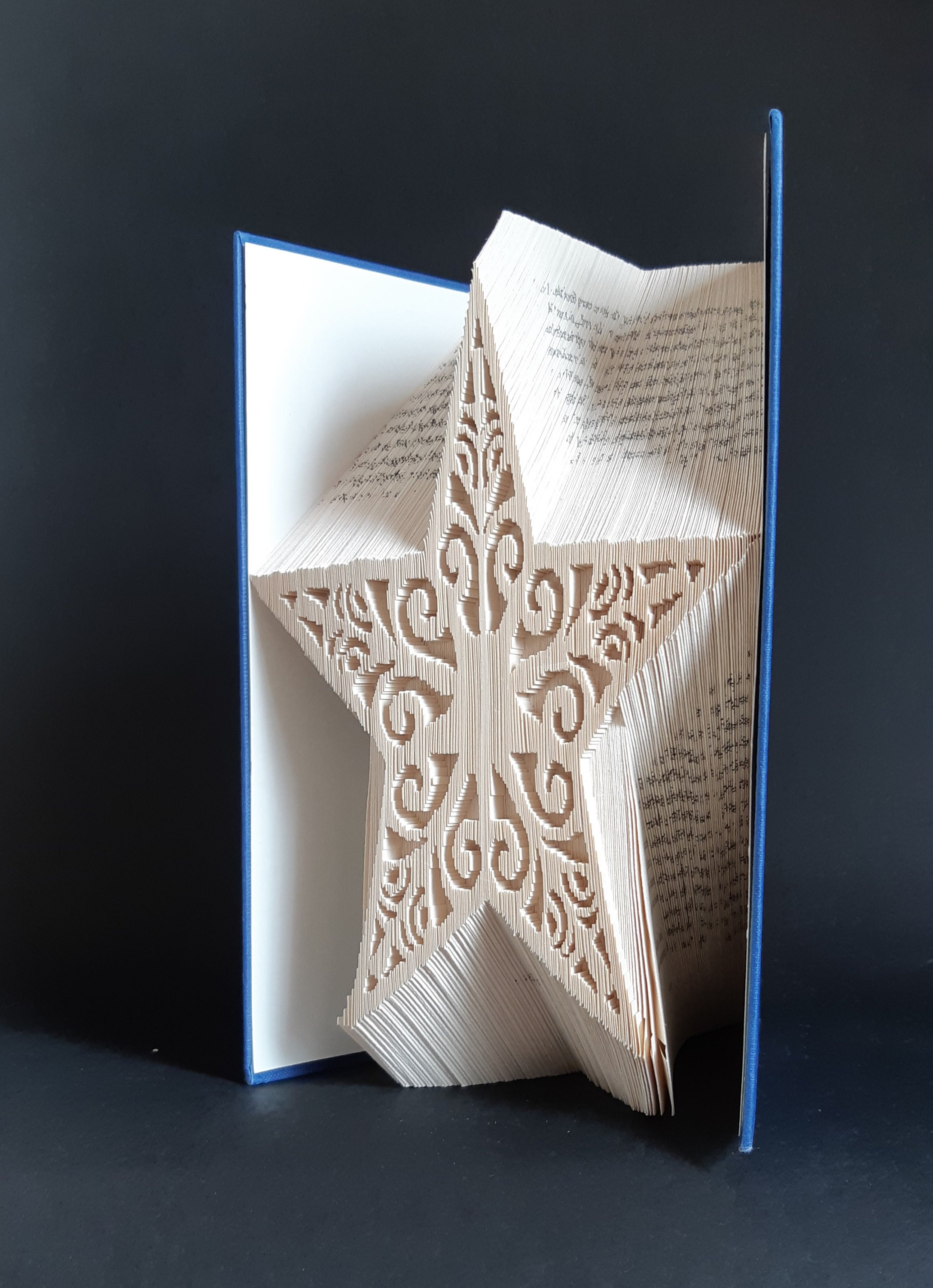 Christmas Star Book Fold Pattern, Christmas, Festive - Etsy