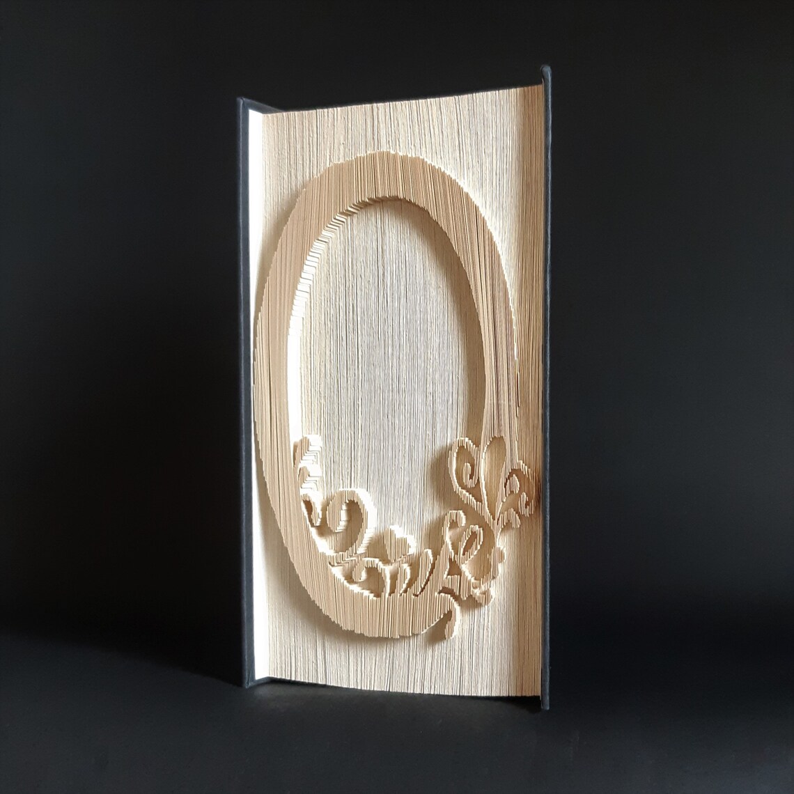 The Letter O Book Fold PATTERN Cut and Fold Pattern - Etsy