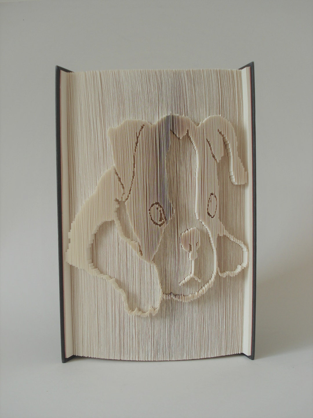 Cute Dog Book Fold Pattern, Cut and Fold Pattern, Book Folding Pattern ...
