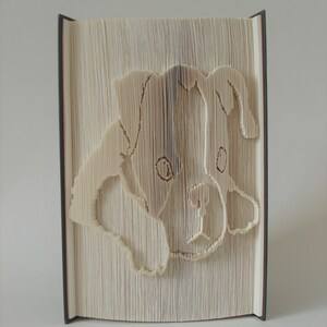 Cute Dog Book Fold Pattern, Cut and Fold Pattern, Book Folding Pattern ...