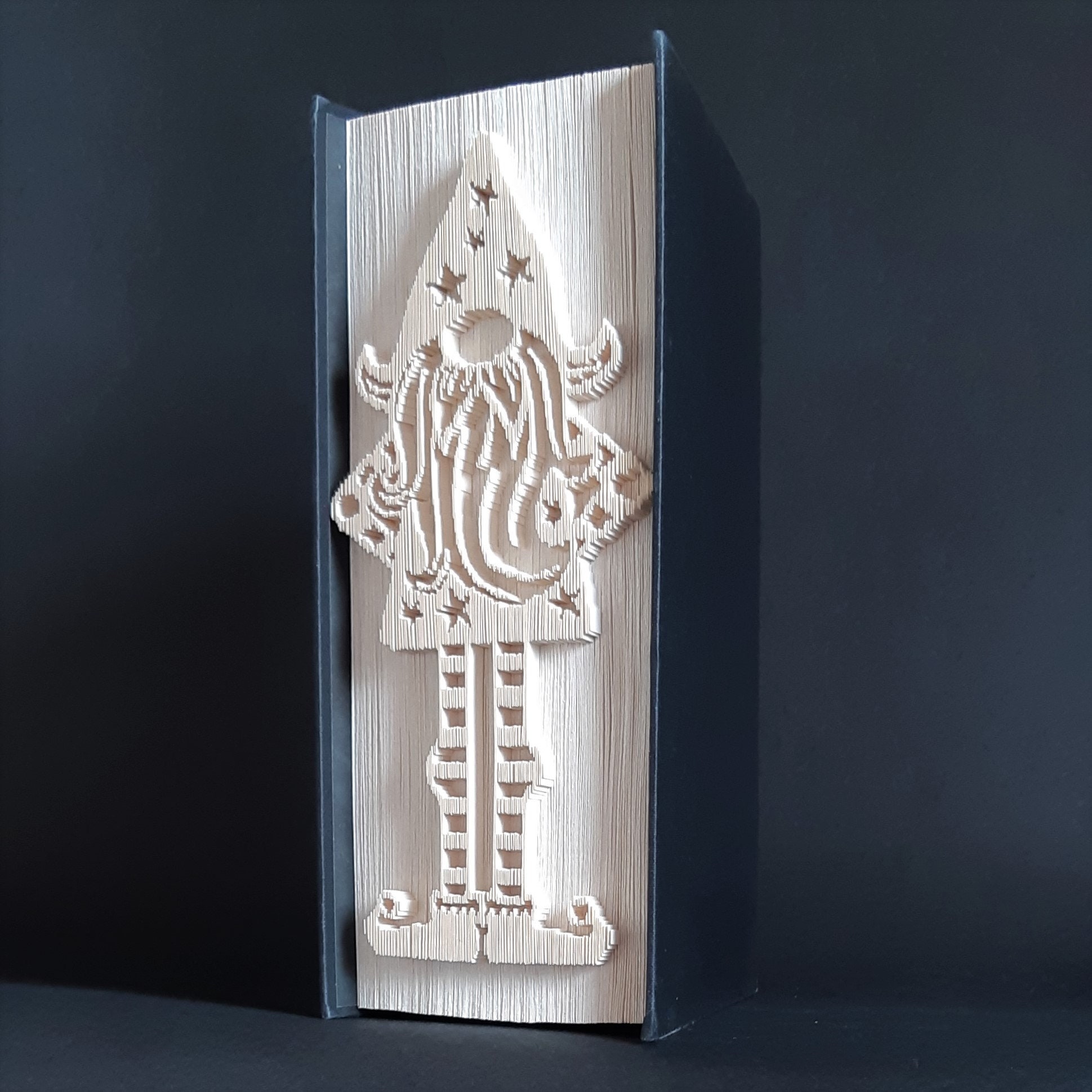 Tall Christmas Gnome Book Fold Pattern Cut and Fold Pattern | Etsy