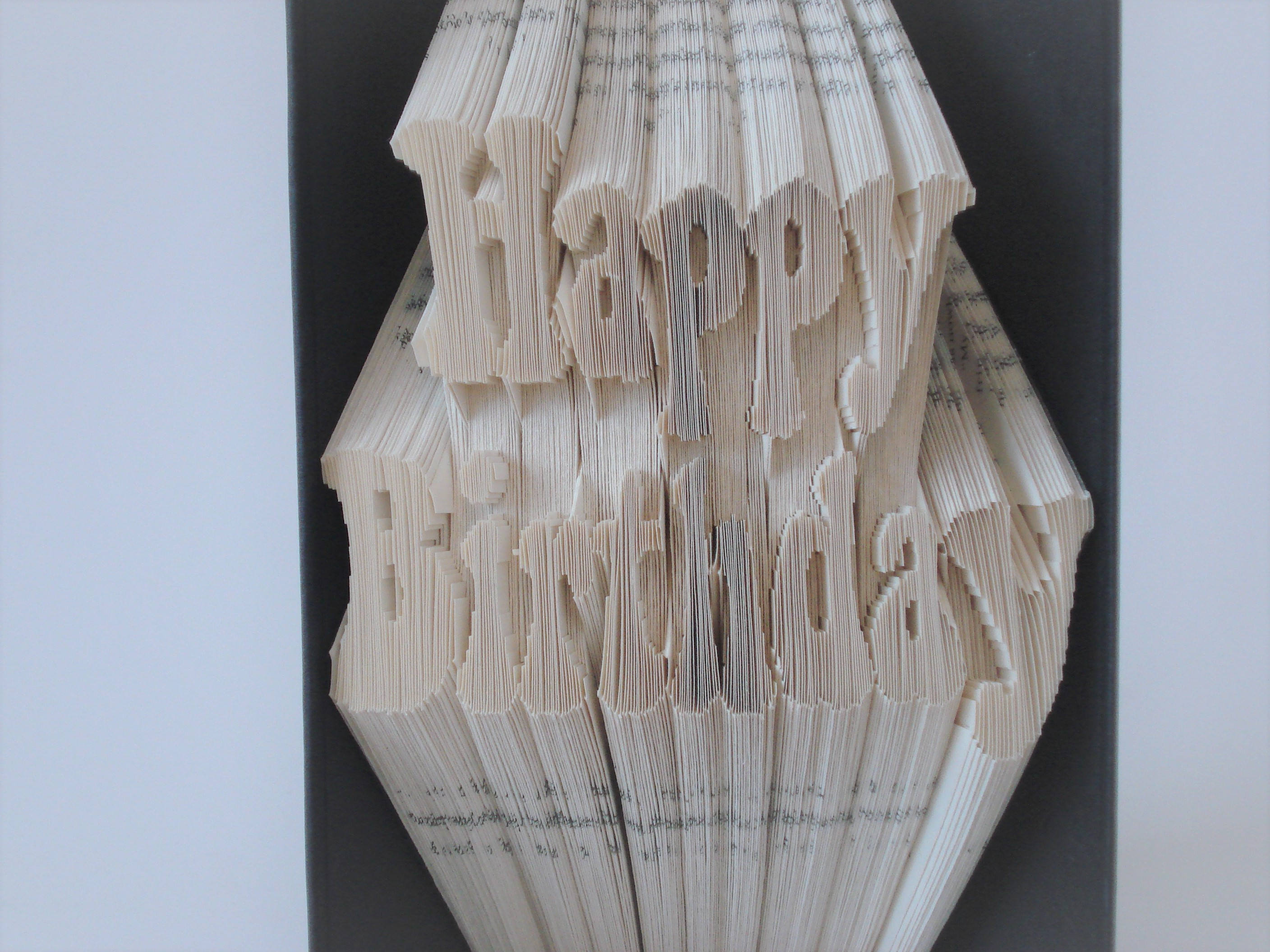 Happy Birthday Book Fold Pattern Birthday Gift Book - Etsy