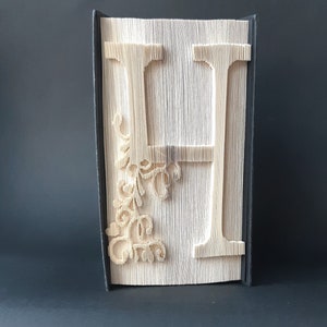The Letter H Book Fold PATTERN, Cut and Fold Pattern, Birthdays ...