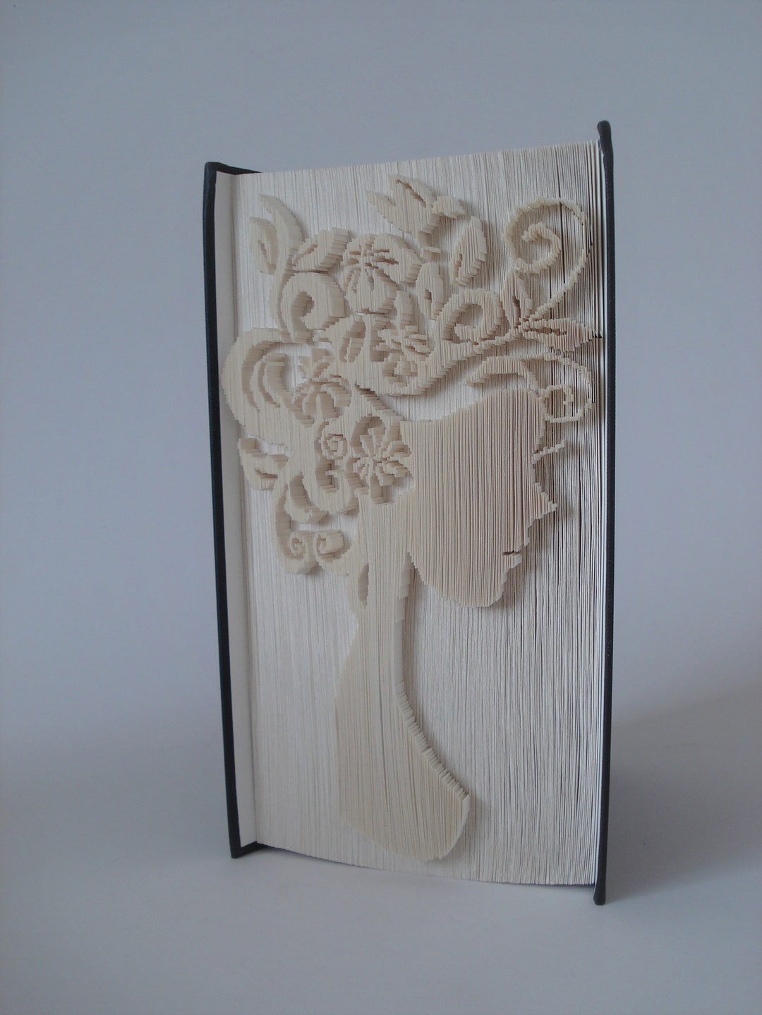 Elegant Lady Book Fold Pattern, Cut and Fold Pattern, Book Art, Mothers ...