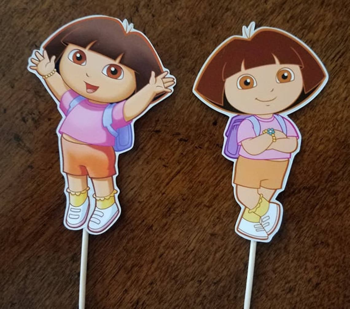 PRINTABLE Dora Cupcake Toppers Dora the Explorer Cupcake | Etsy