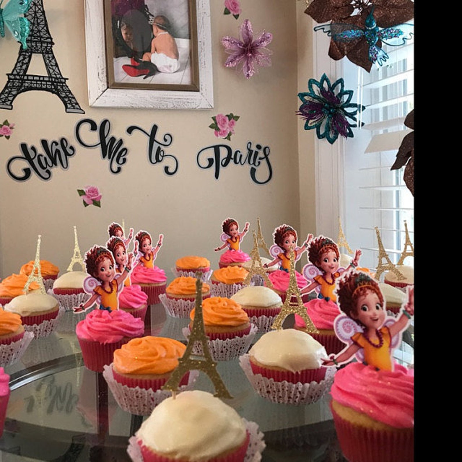 FANCY NANCY Cupcake Toppers Fancy Nancy Cupcake Picks Fancy | Etsy