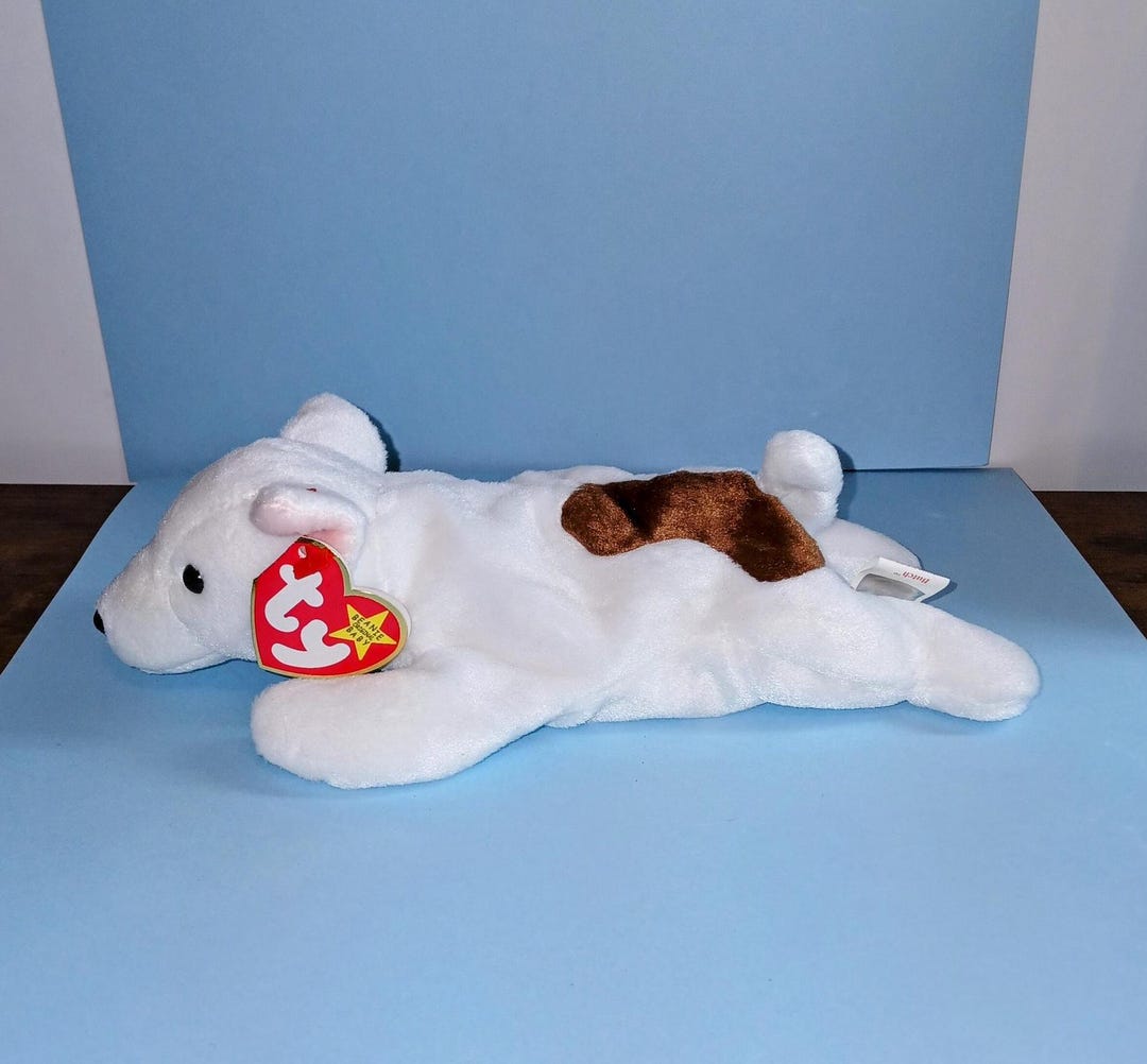 TY Beanie Original Baby " Butch" Plush Baby 8" Dog Date of Birth ...