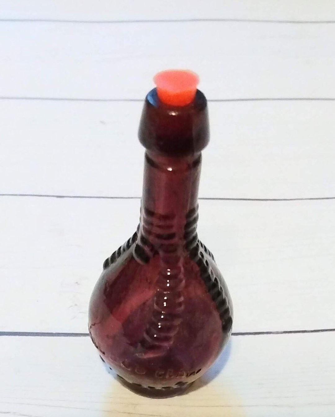 Amethyst Mini Dark Purple Ball and Claw Bitter Bottle With Stopper Used ...
