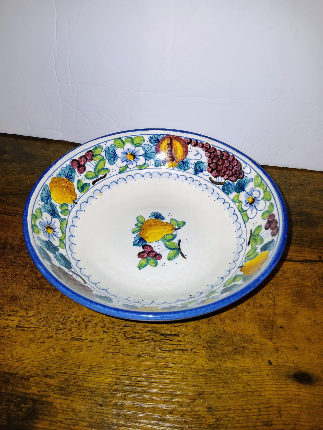 Hand Painted Ceramic 8 Bowl Tuscan Sign by Artist Aldo Fumfinti Gubbio ...