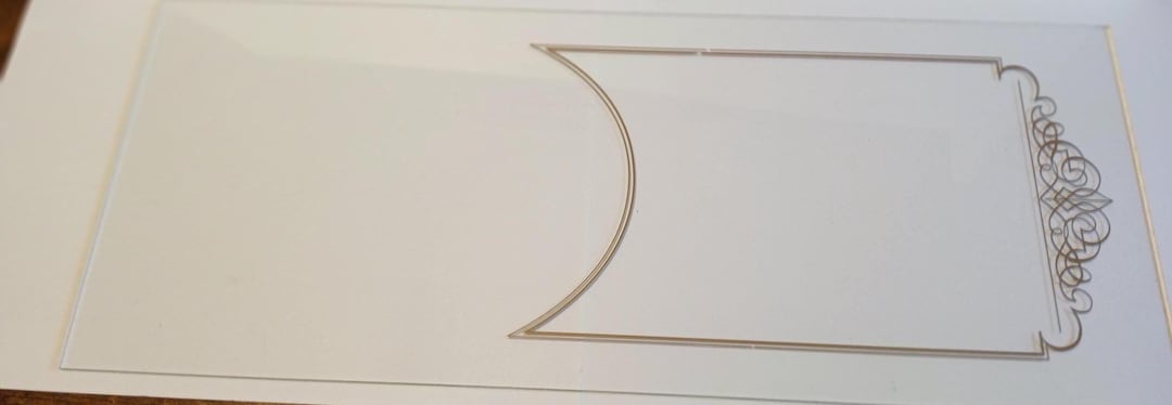 Clear Glass Kitchen Wall Clock Face Glass With Gold Trim by Seth Thomas ...