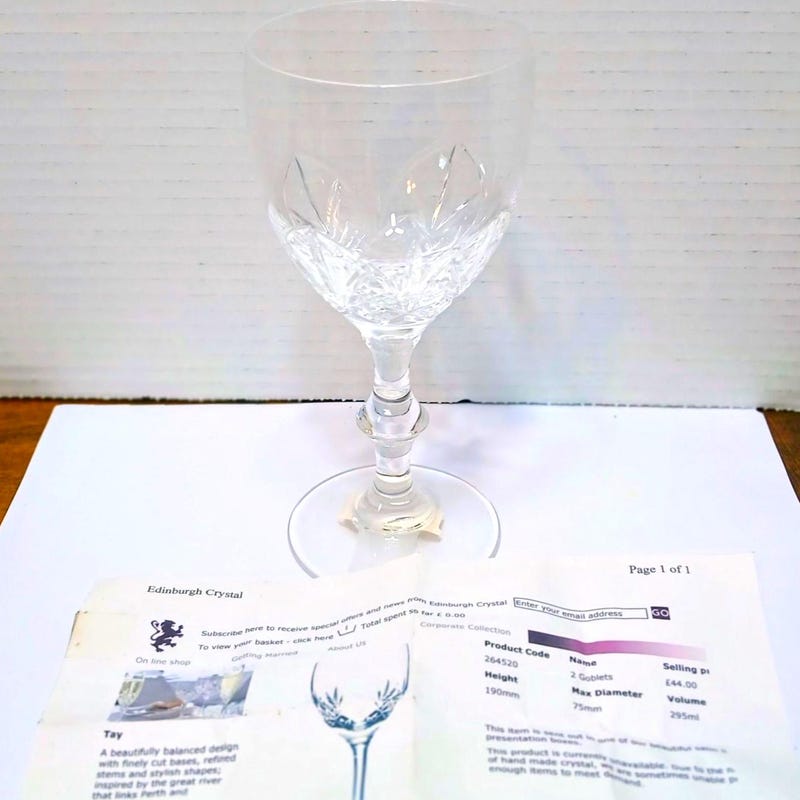 Edinburgh Cordial Glass - Etsy