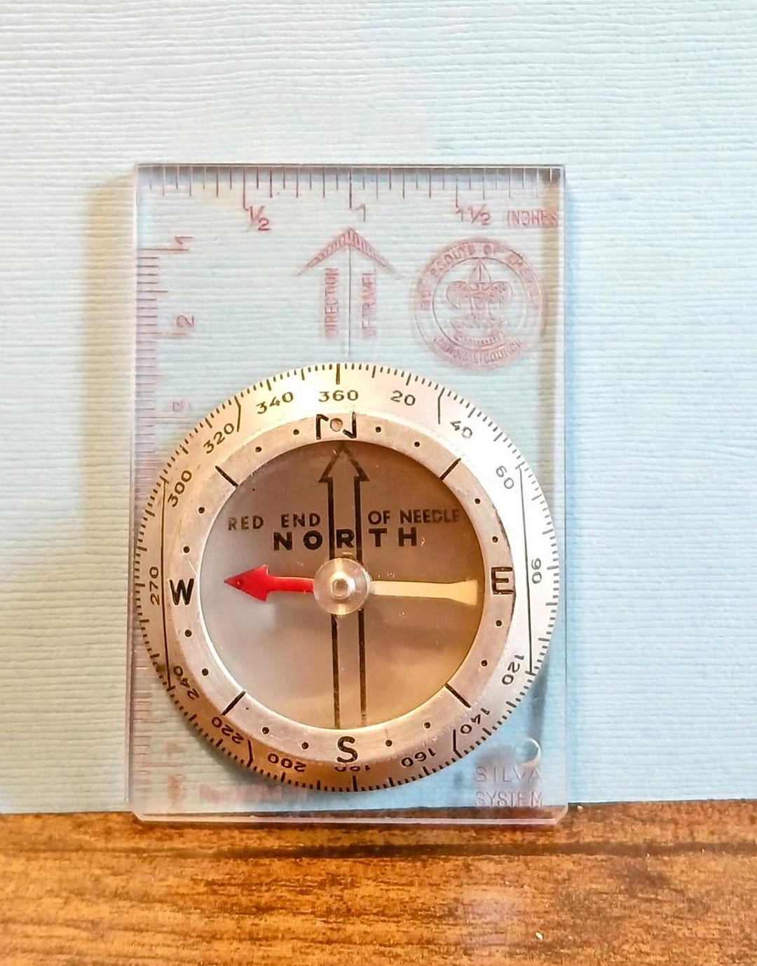 Boy Scouts Compass of America With Measuring 3" Card Made Sweden by ...