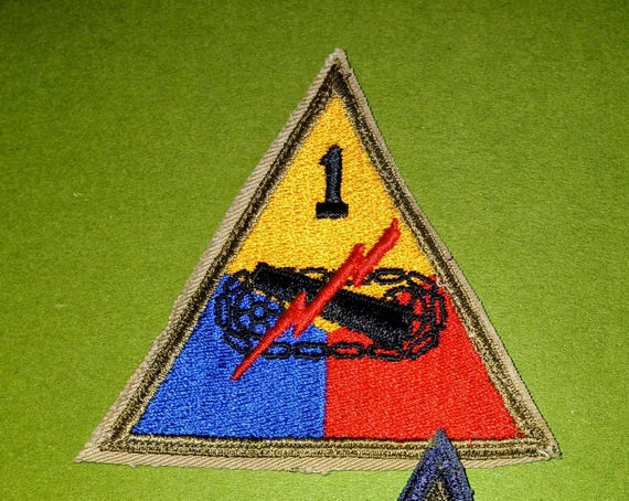 Authentic WWII Us Army Patches 1st Armor Division Tun… - Gem