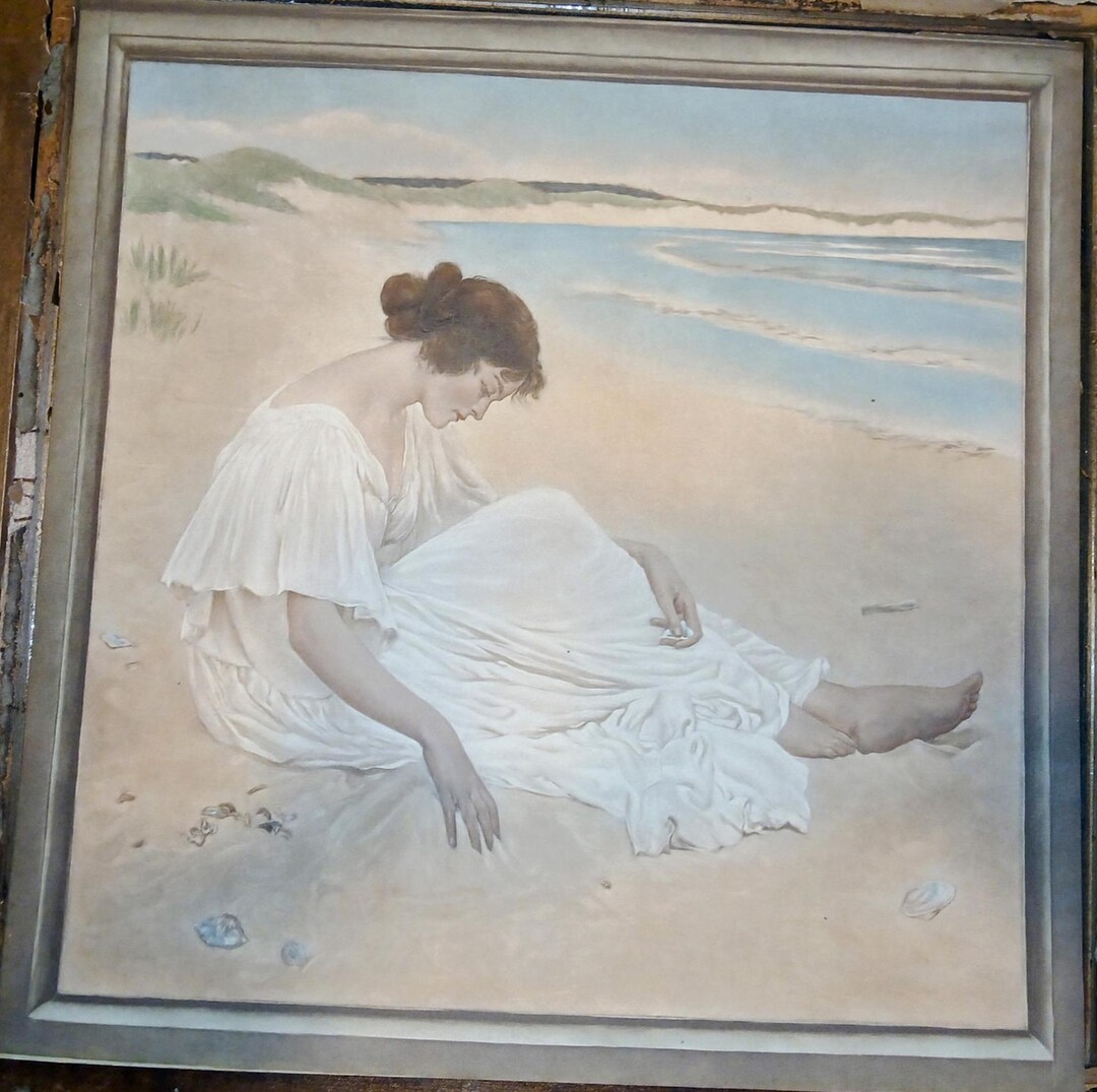 Rare William Henry Margetson " Castles of Sand" Mezzotints 19" X 19 ...