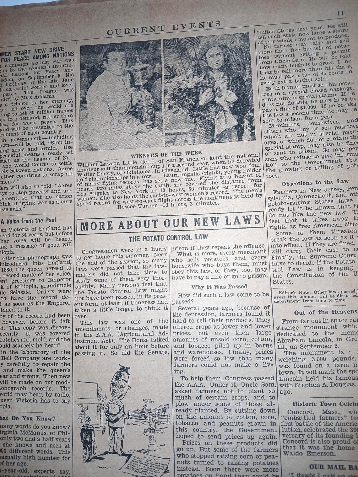 Vintage My Weekly Reader, 1935-36 National School Newspaper - Etsy