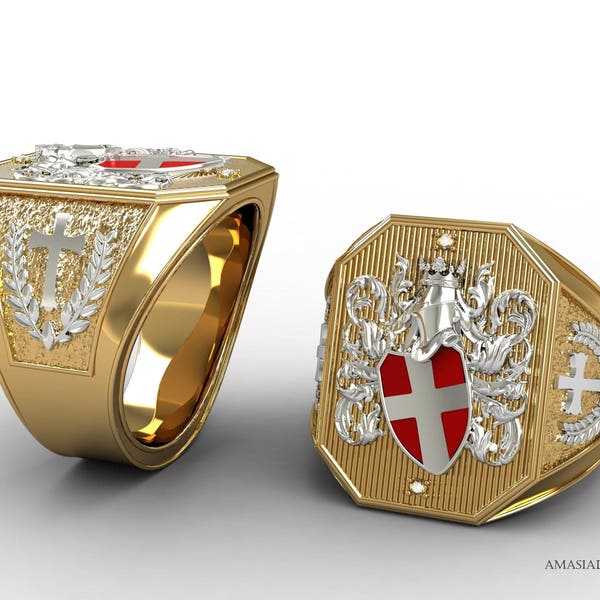 Knight Templar Ring - Etsy