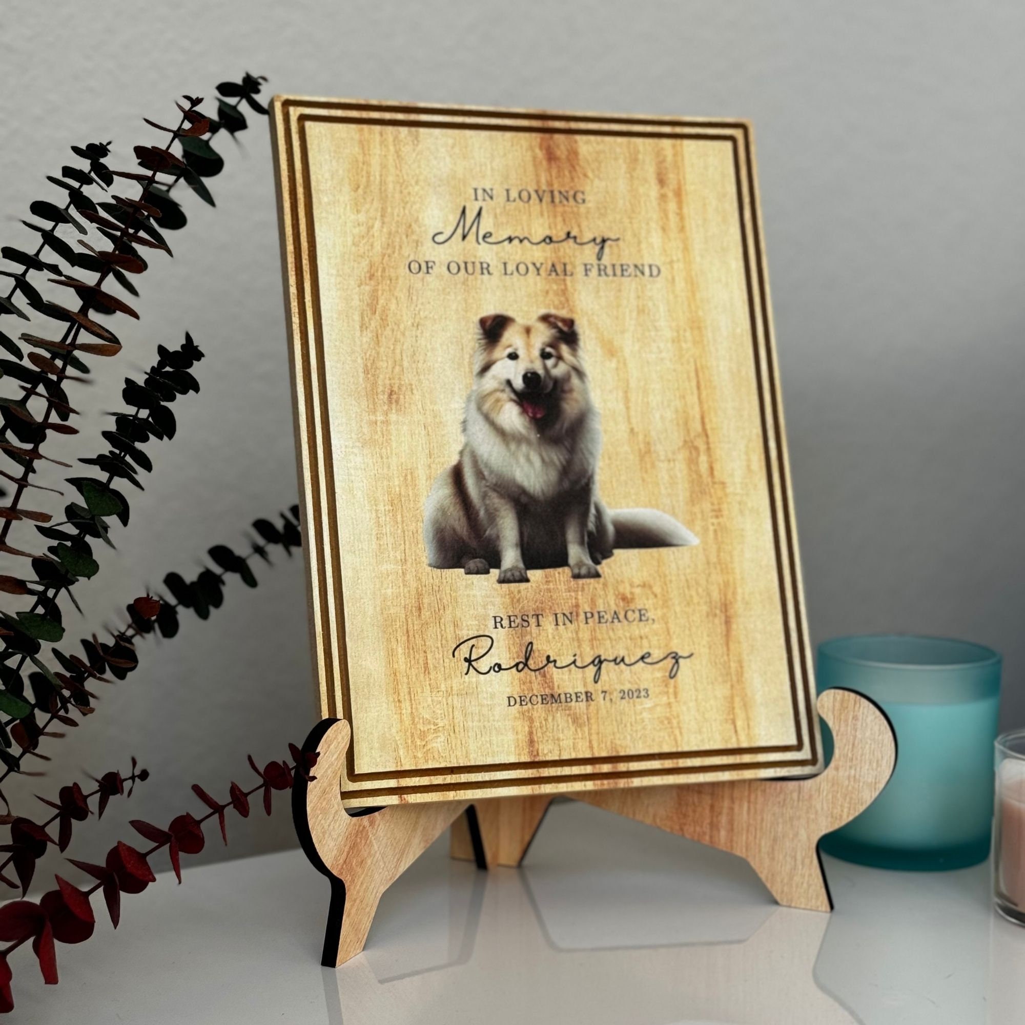 Rest in Peace Pet Wood Sign, Pet Loss Gift, Pet Sympathy Gift, Custom ...
