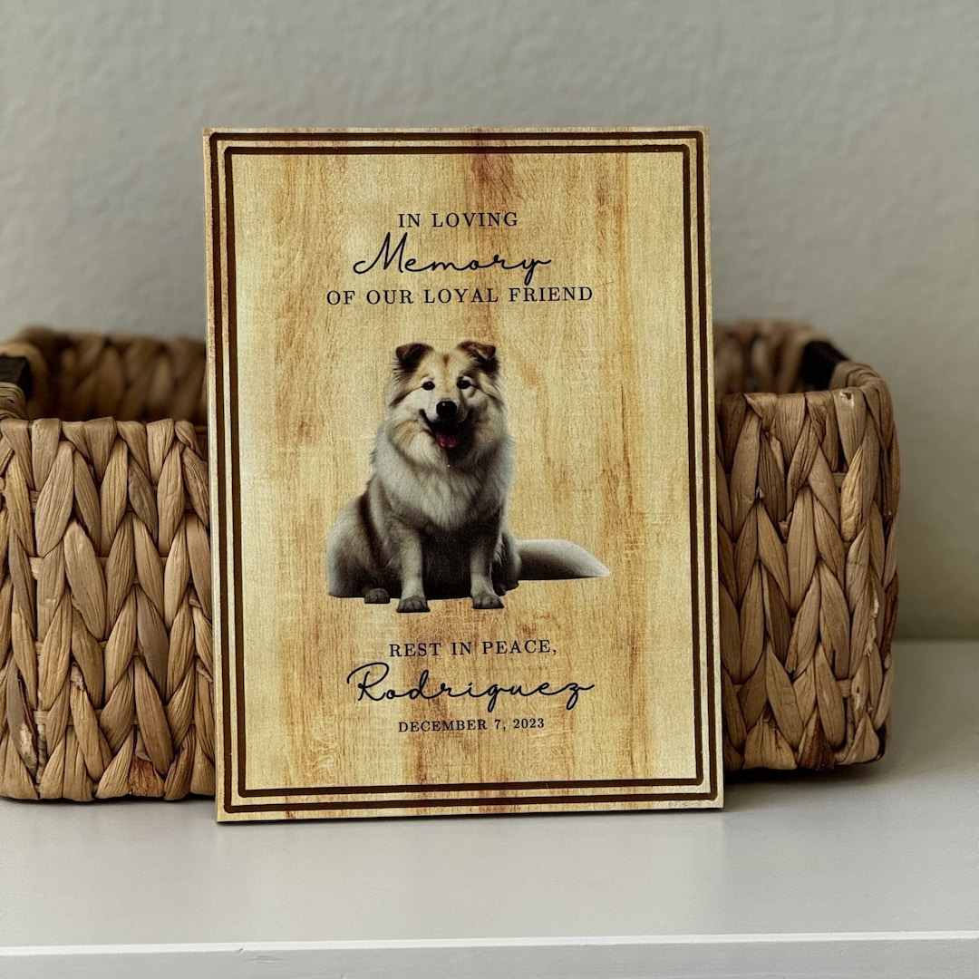 Rest in Peace Pet Wood Sign, Pet Loss Gift, Pet Sympathy Gift, Custom ...