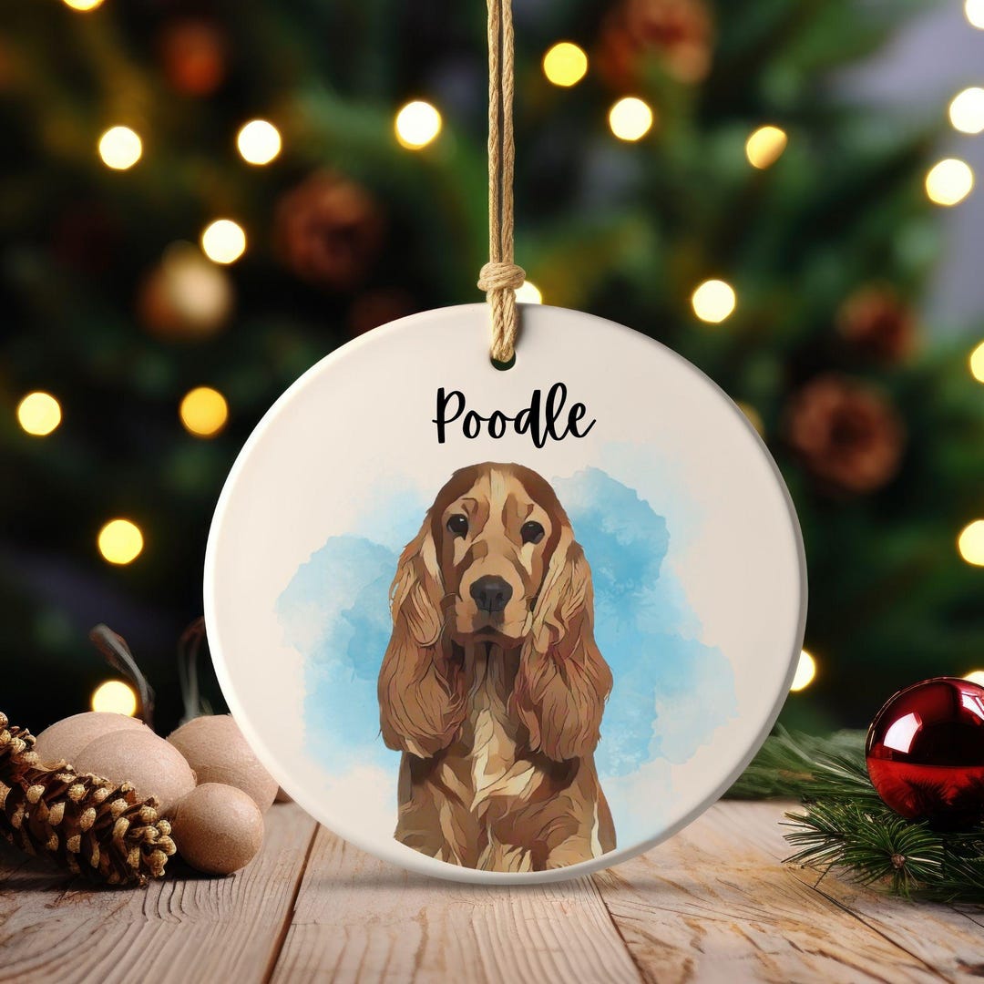 Custom Dog Christmas Ornament, Personalized Dog Ornament, Dog ...