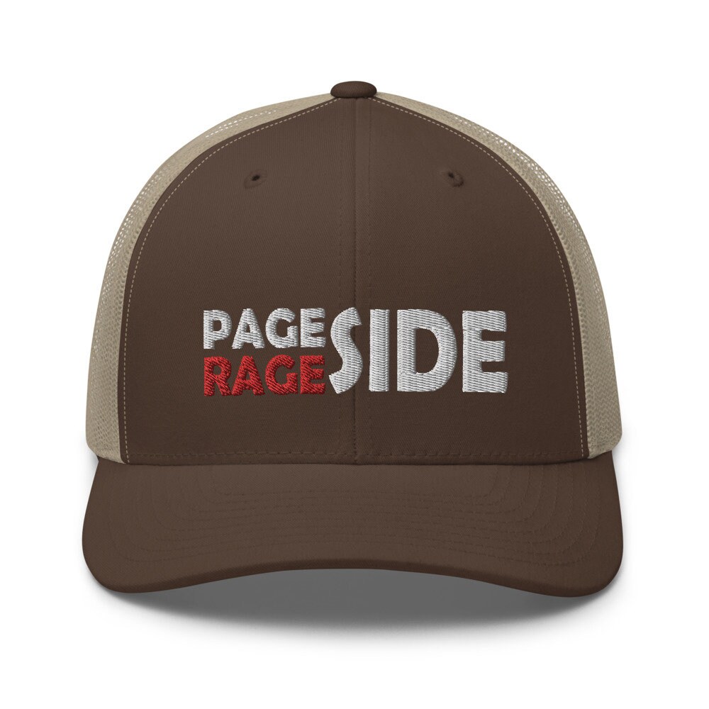 Page Side Rage Side Trucker Snapback Cap Flat Embroidery - Etsy UK