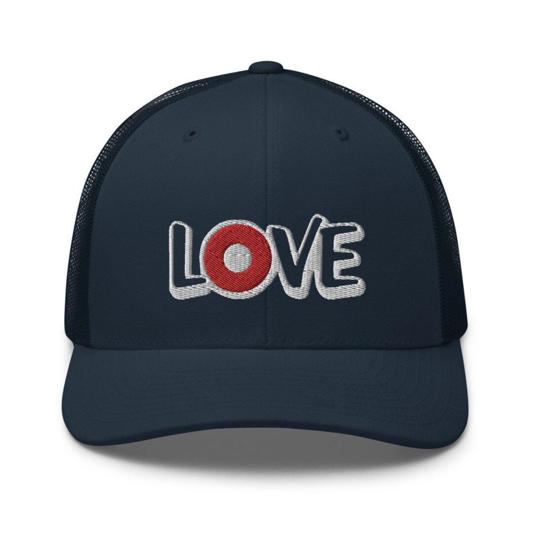 LOVE Donut Trucker Snapback Cap / Flat Embroidery / Inspired Phan Art ...