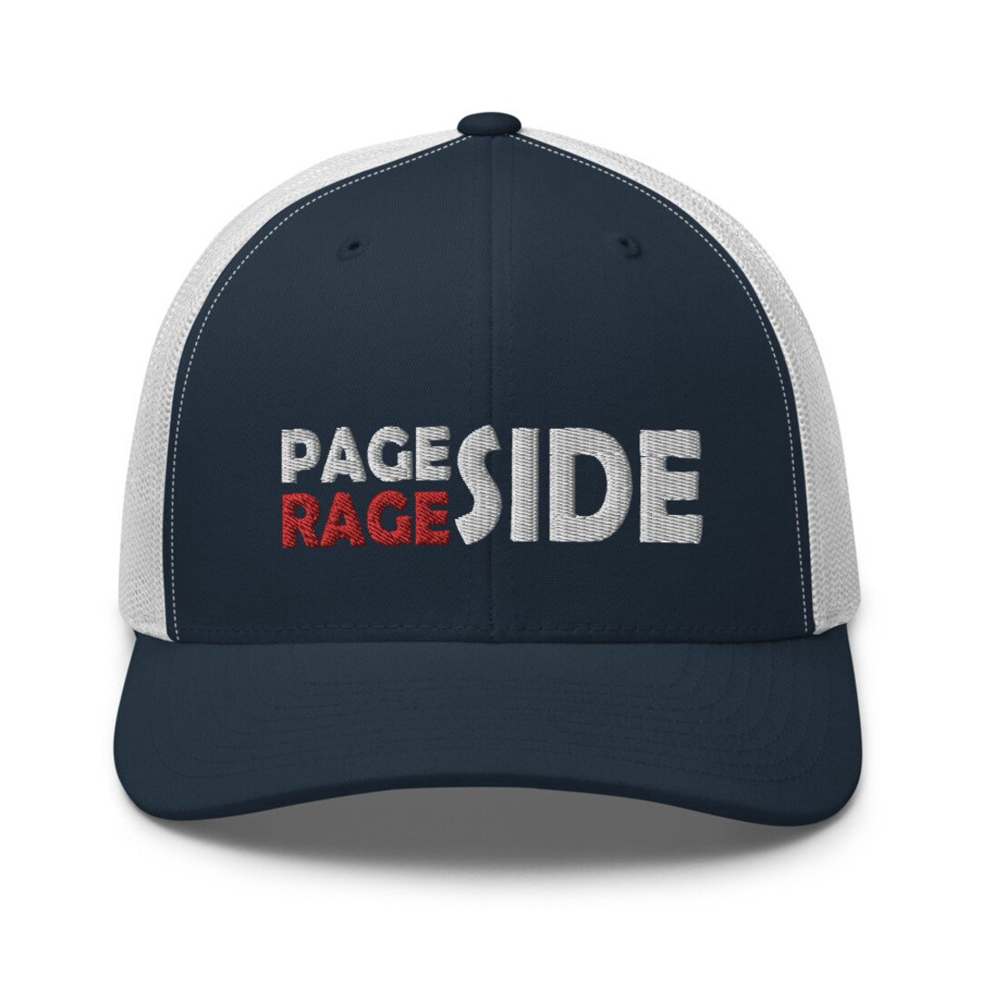 Page Side Rage Side Trucker Snapback Cap | Flat Embroidery | Inspired ...