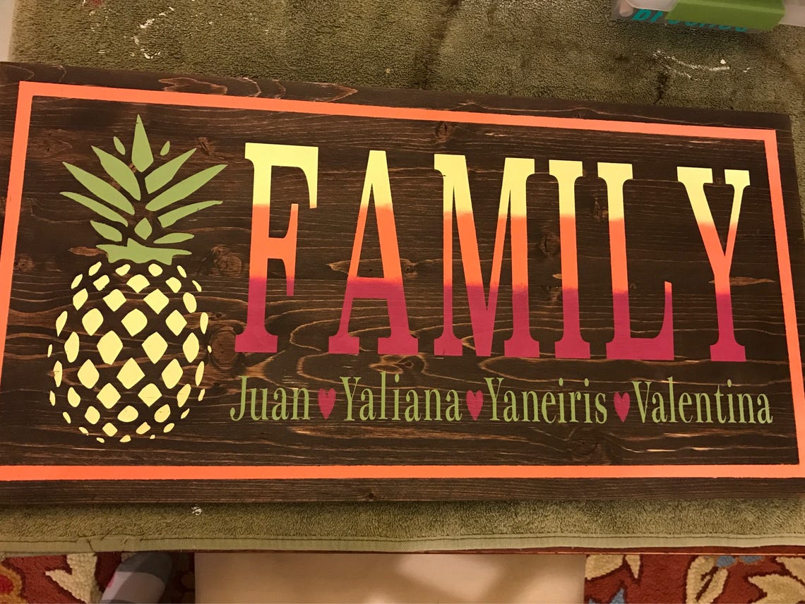 Family Sign - Etsy