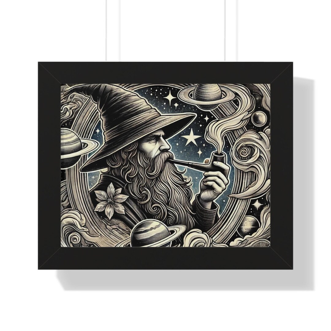 Cosmic Wizard Poster - Etsy