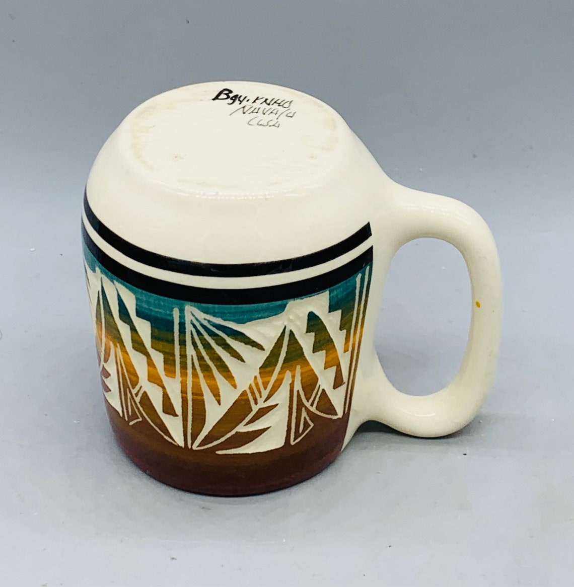 Mismatched Set of 6 Rustic Native Themed Coffee Cups - Etsy