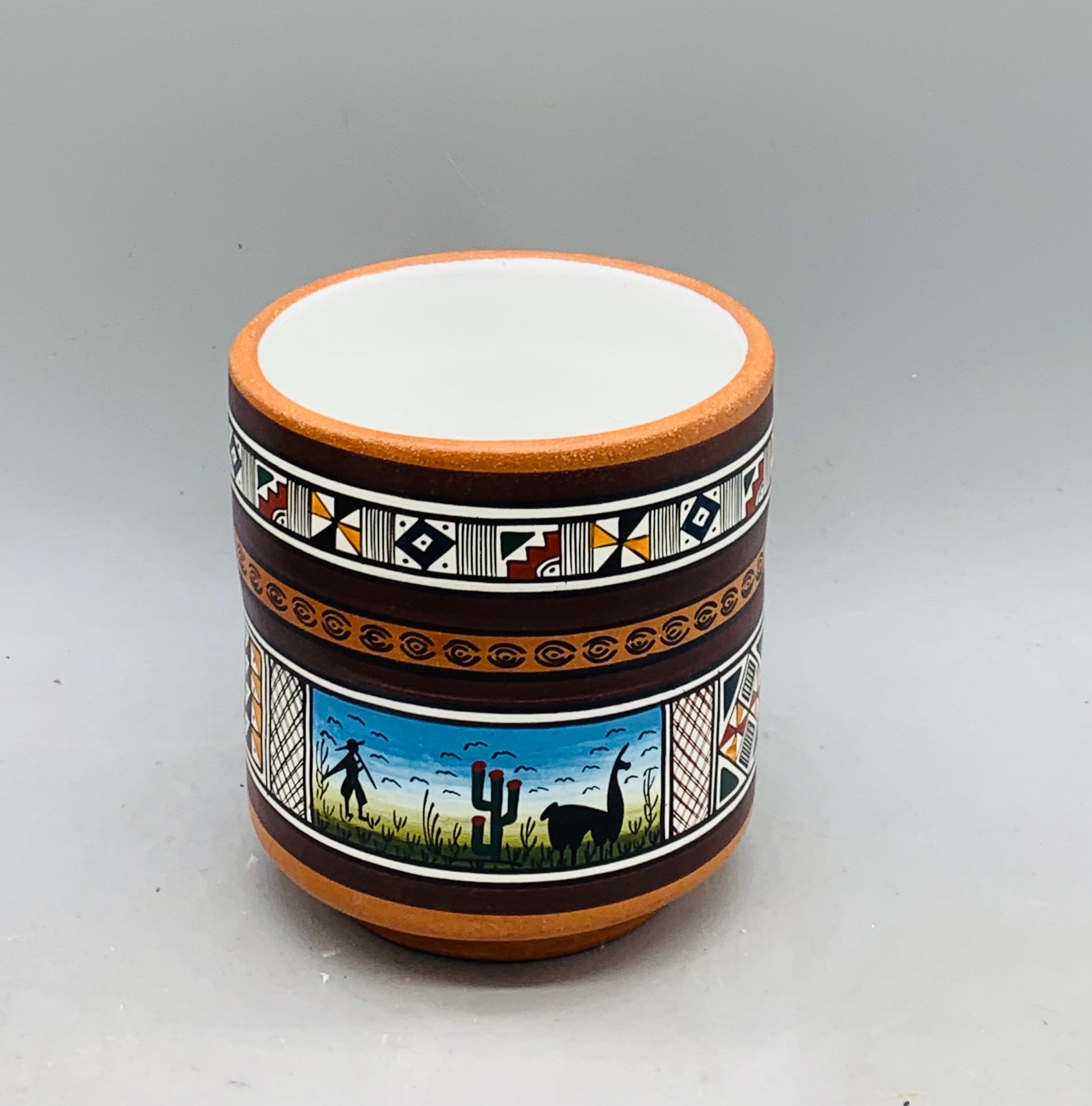 Mismatched Set of 6 Rustic Native Themed Coffee Cups - Etsy