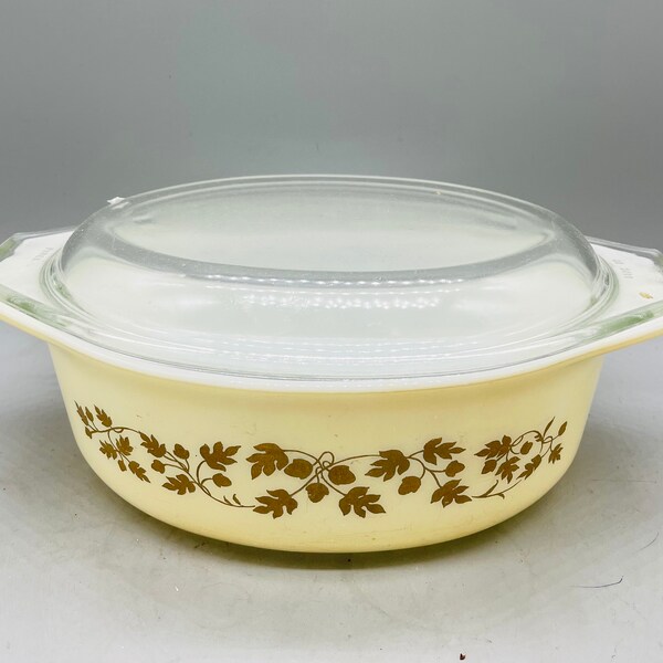 Pyrex Golden Leaf - Etsy