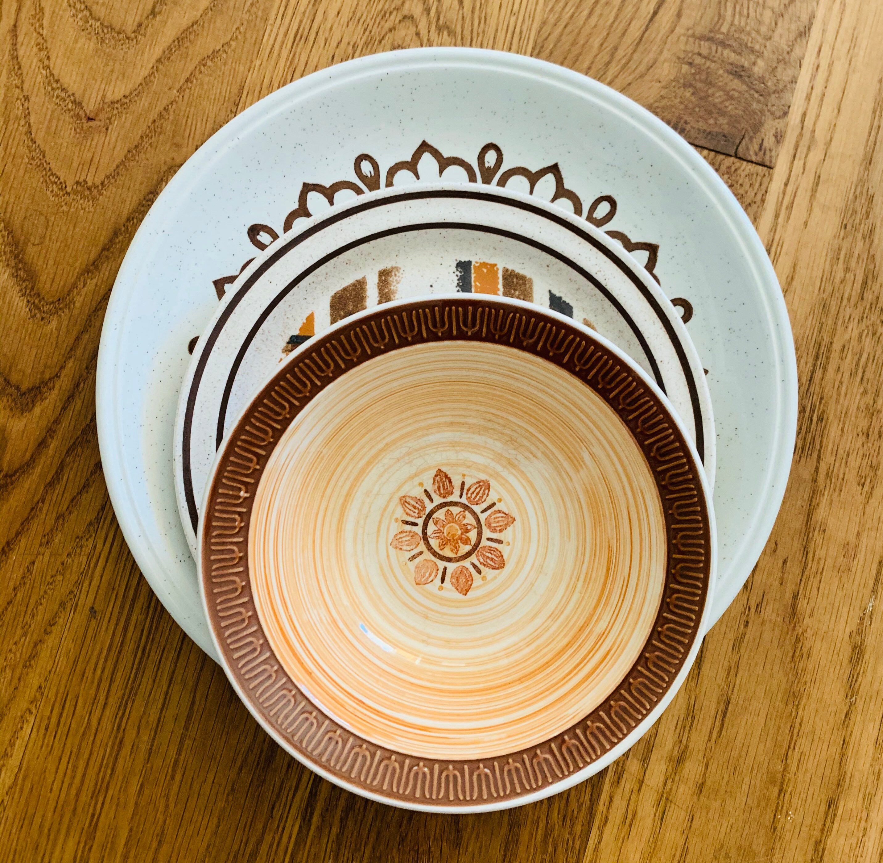 Mismatched 3 Piece Vintage Place Setting | Etsy