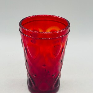 Mixed Set of 7 Vintage Red Glasses/ Beautifully Curated Solid Color ...