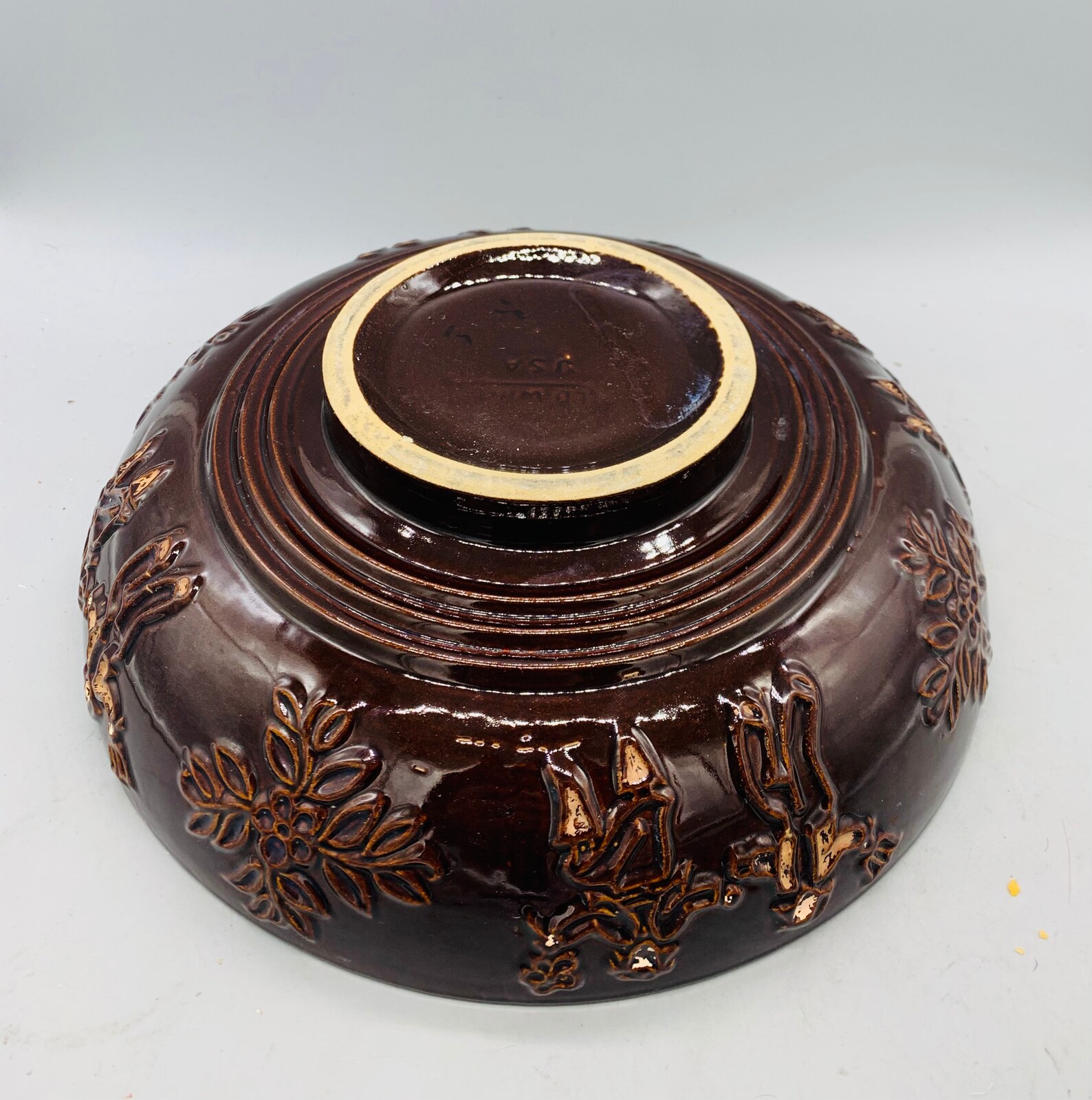 Red Wing Pottery Redware Serving Bowl With Dancing Peasants - Etsy